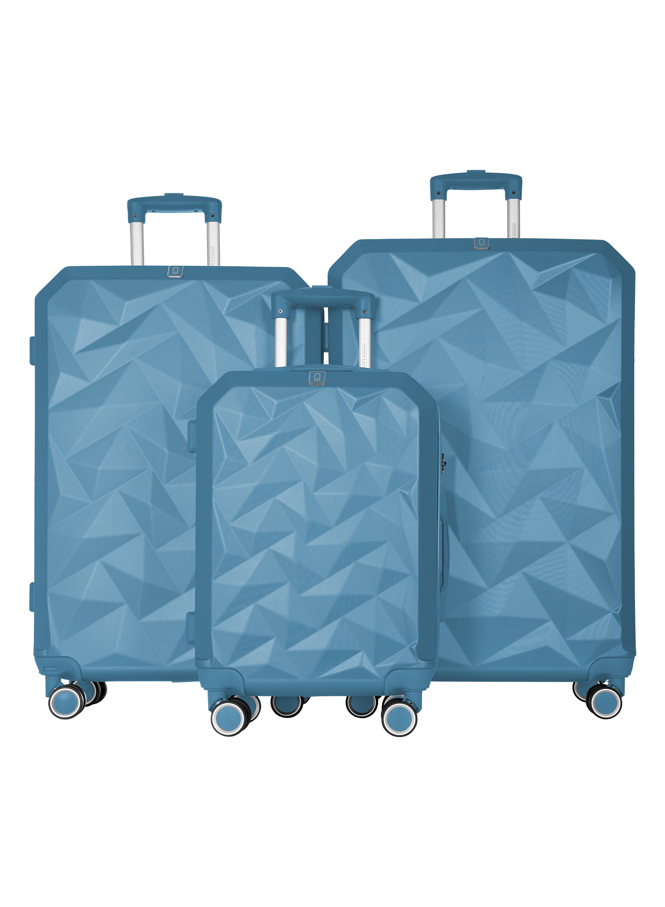 Para John Cryston 3-Piece ABS Hardside Spinner Luggage Set Lightweight ...